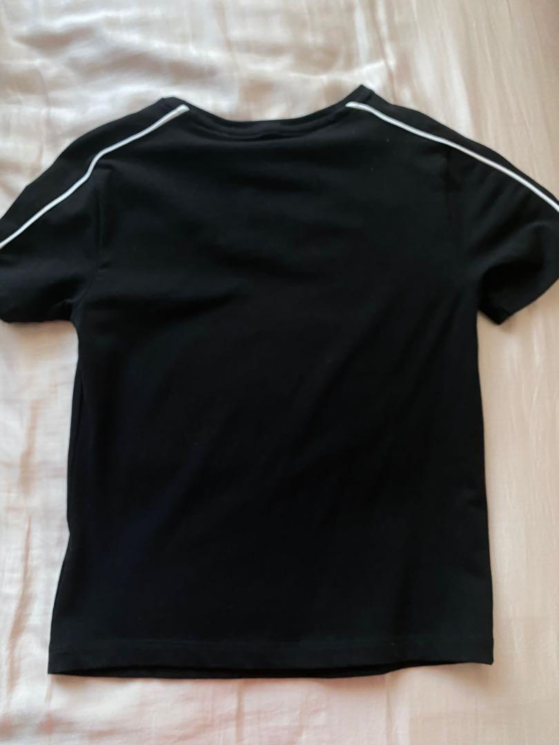 PUMA Basic Black Top, Women's Fashion, Tops, Shirts on Carousell