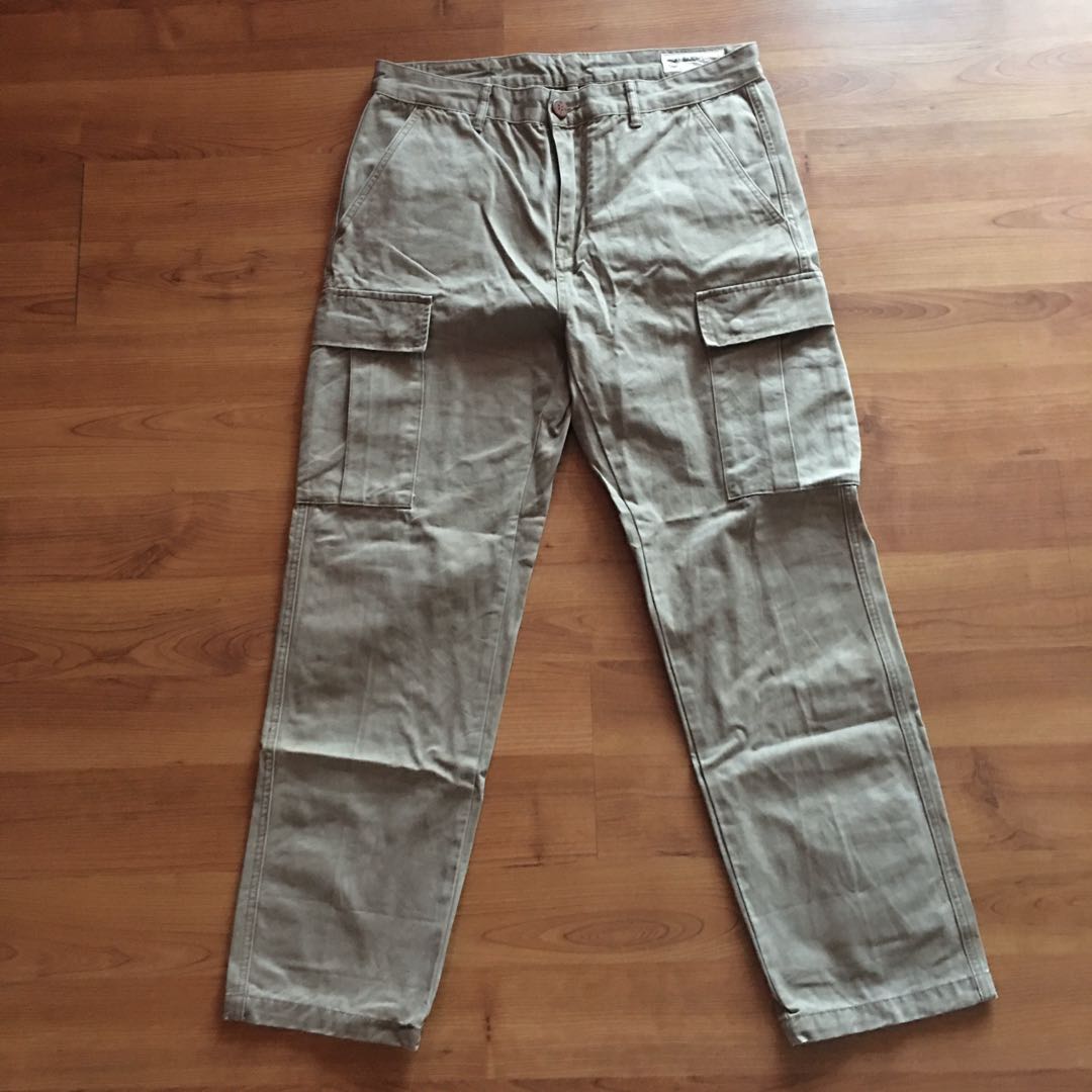 Red Ruggison cargo pants Streetwear Workwear, Men's Fashion, Bottoms ...