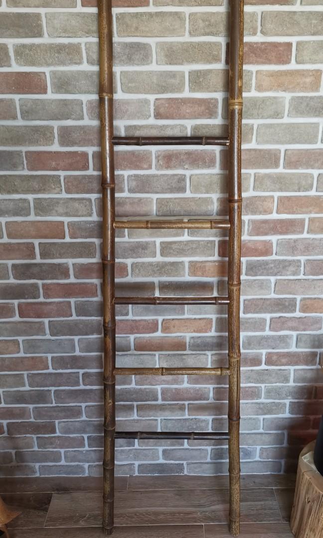 Retro Bamboo Ladder Rack, Furniture & Home Living, Home Decor, Other ...