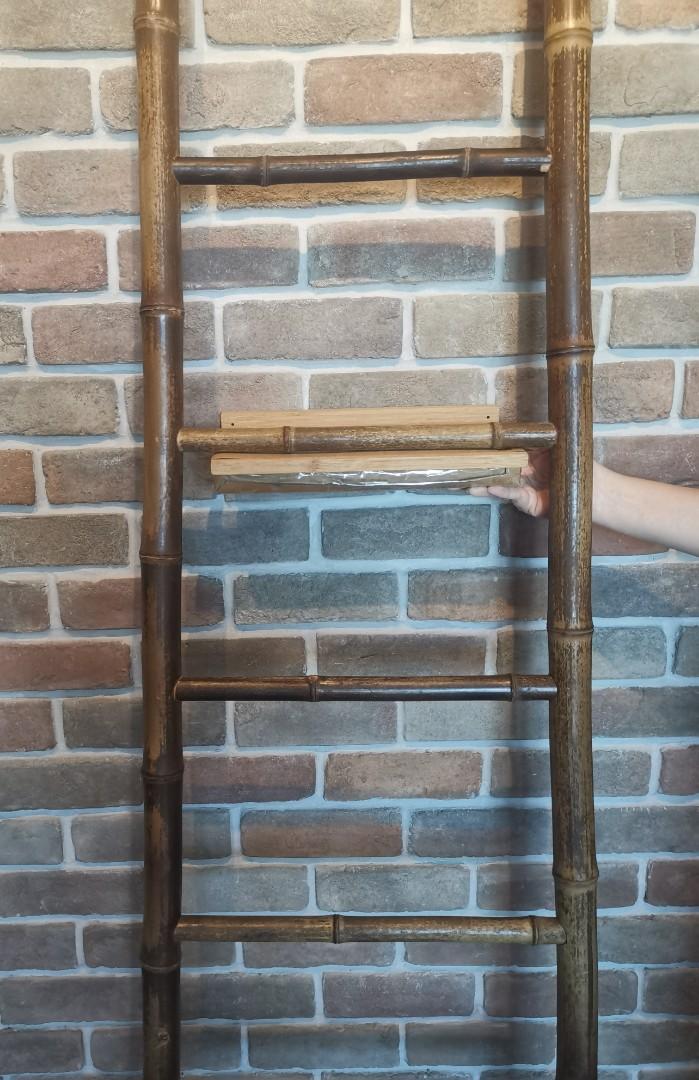 Retro Bamboo Ladder Rack, Furniture & Home Living, Home Decor, Other ...