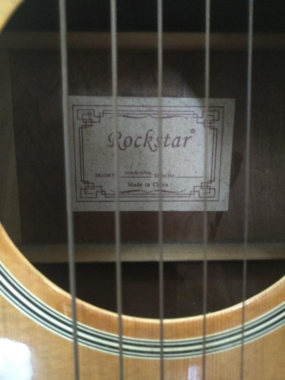 Rockstar Acoustic Guitar, Hobbies & Toys, Music & Media, Musical ...