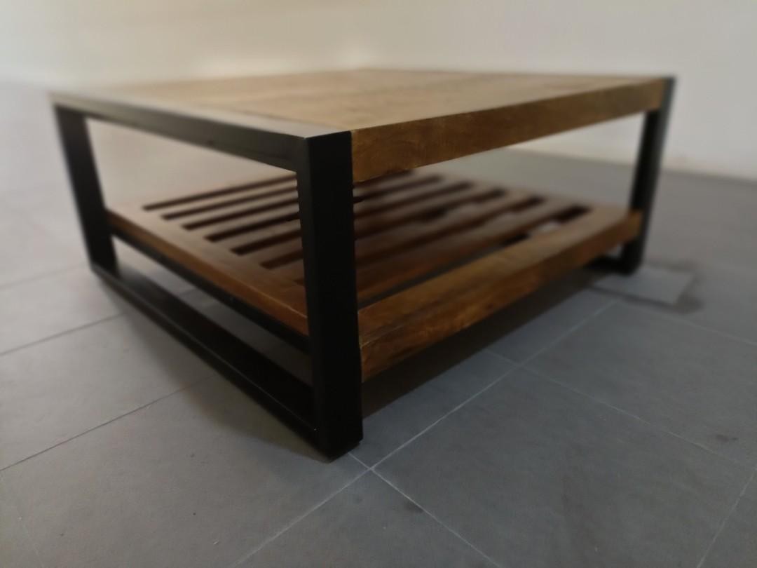 ROKU INDUSTRI Series Solid Wood Coffee Table, Furniture & Home Living ...