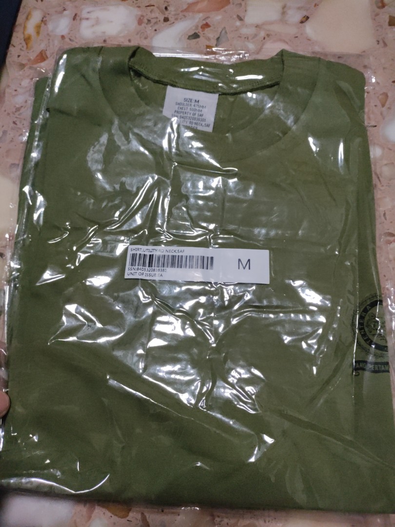 SAF Army admin shirt bmt, Men's Fashion, Tops & Sets, Tshirts & Polo ...
