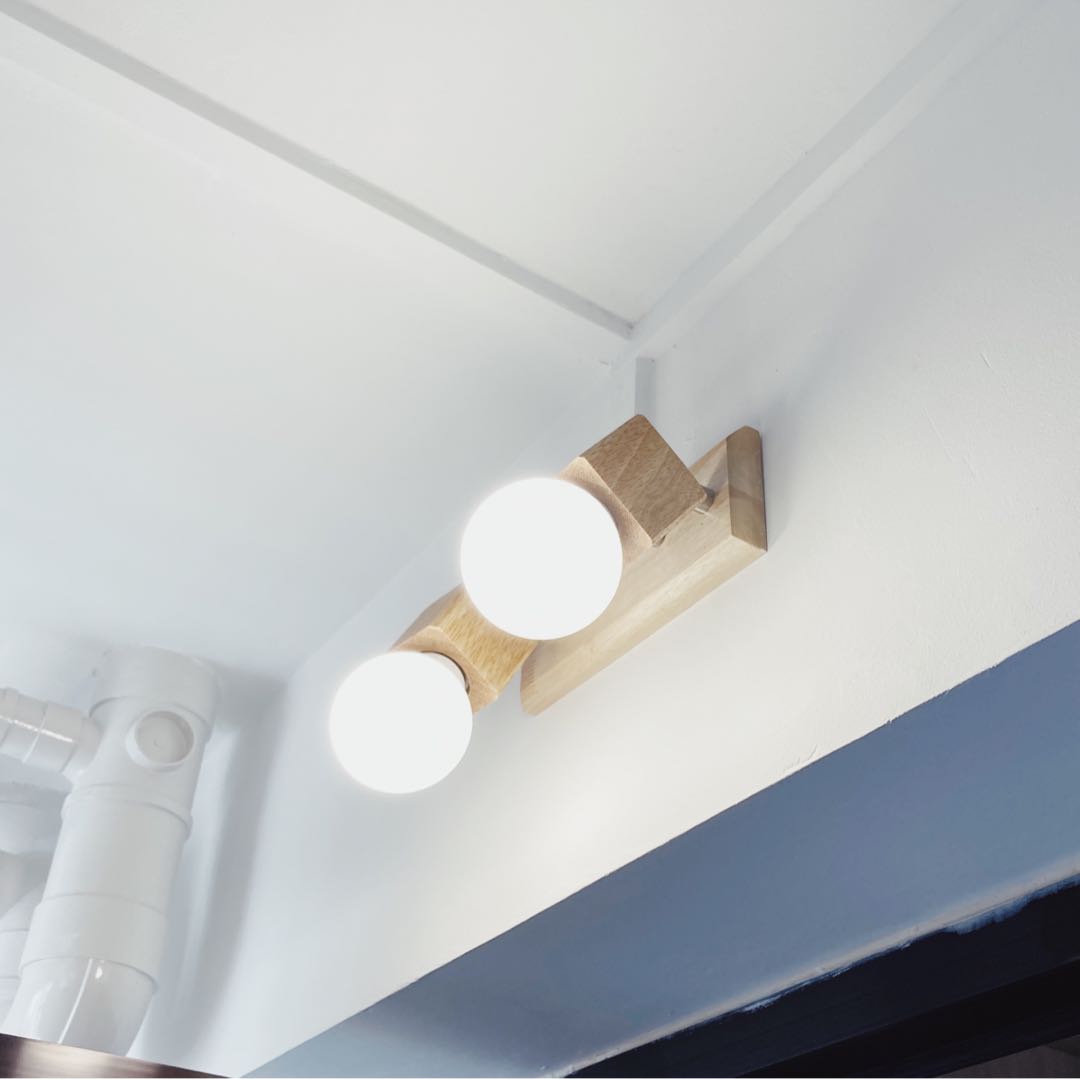Scandinavian/Muji Ceiling or Wall Mounted Wooden LED Light - Brand New ...