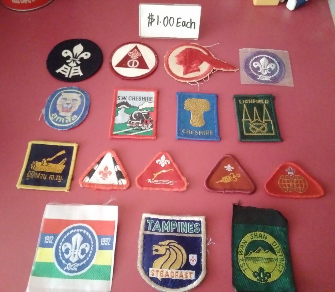 Scout Badges Collection (Assorted Designs) From Different Countries ...