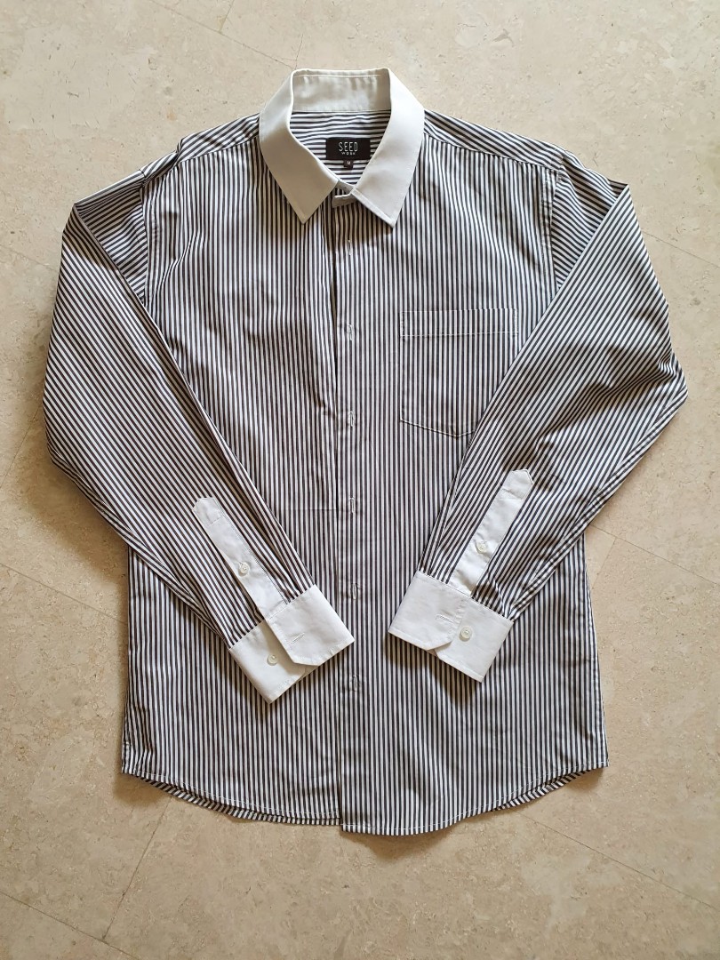 SEED Shirt, Men's Fashion, Tops & Sets, Formal Shirts on Carousell