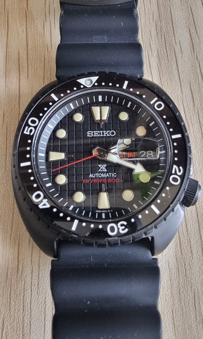 Seiko black samurai King turtle LE Asia exclusive srph41k1, Men's ...
