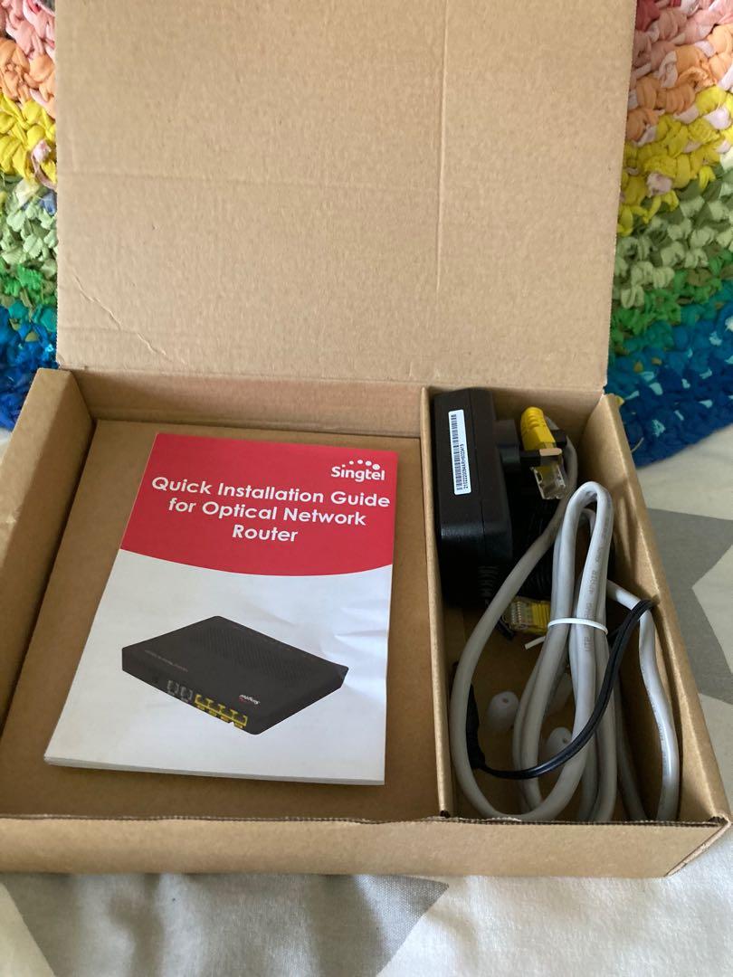 Singtel Optical Network Router, Computers & Tech, Office & Business ...