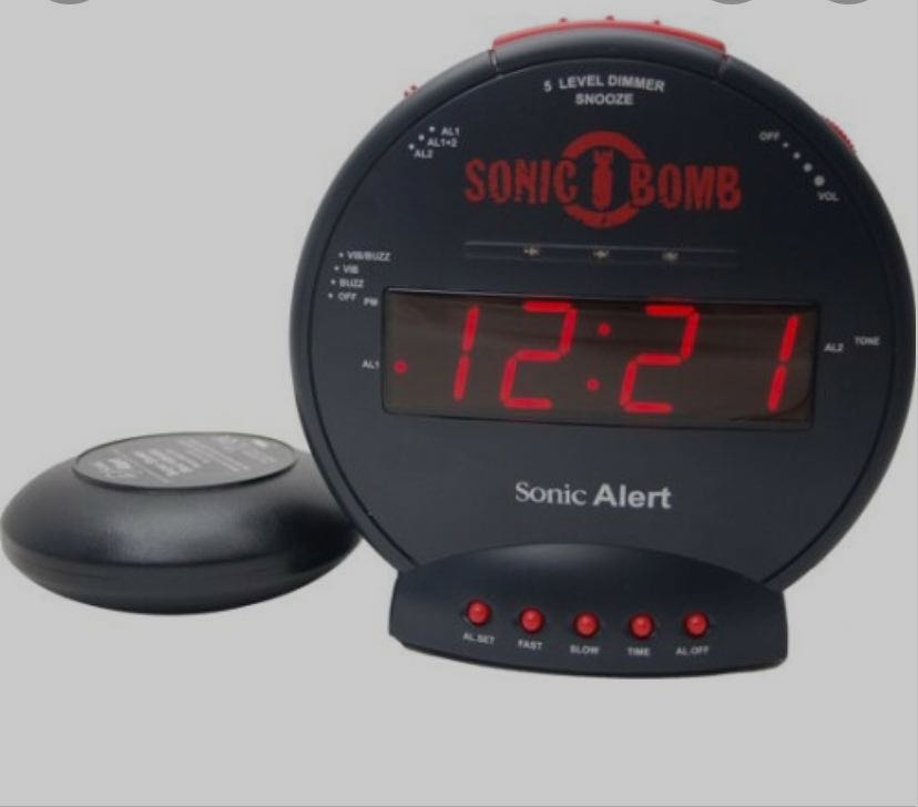 Sonic bomb loud alarm clock . , Furniture & Home Living, Home Decor ...