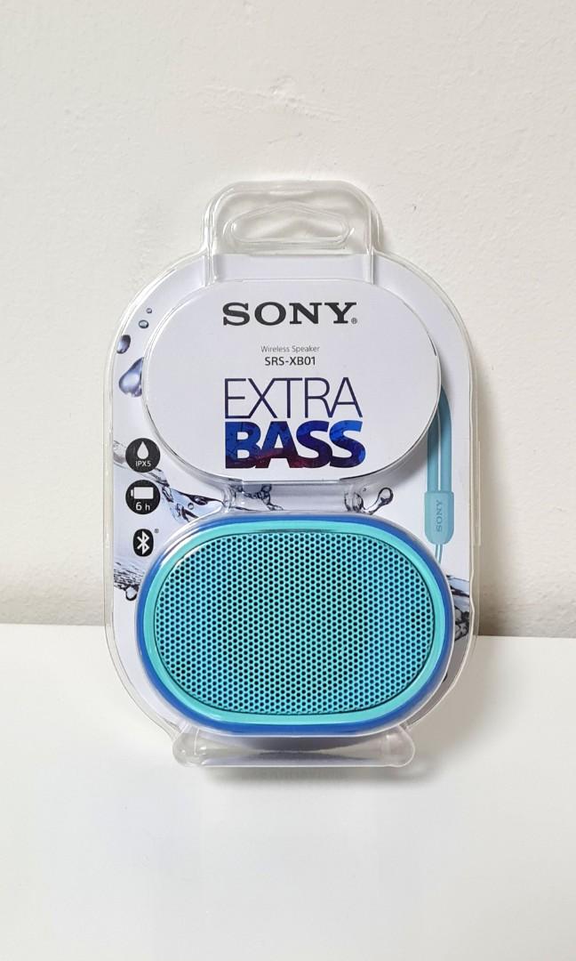 Sony XB01 SRS-XB01 Compact Portable Water Resistant Wireless Bluetooth ...