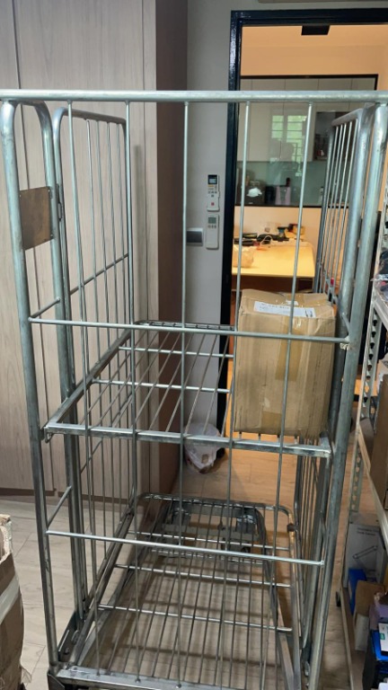 Strong Metal Racks with wheels, Furniture & Home Living, Furniture ...