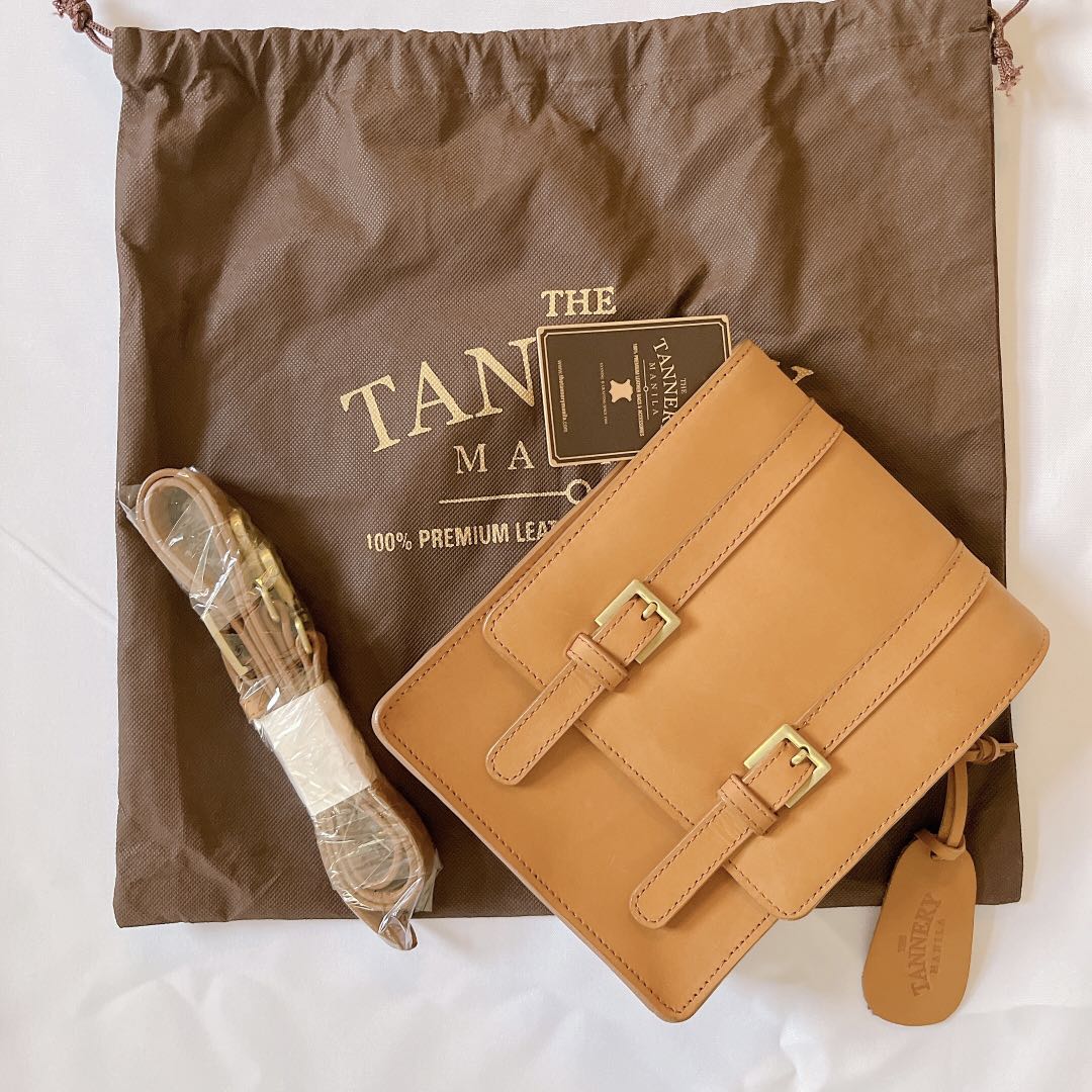 THE TANNERY MANILA MAX TAN TIMBER SHOULDER CROSSBODY BAG, Luxury, Bags ...