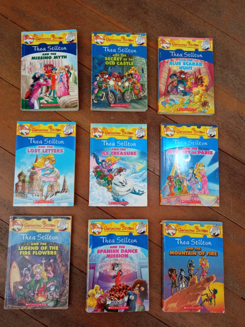 Thea Stilton Books: The Lost Letters, The Ice Treasure, The Mystery in ...