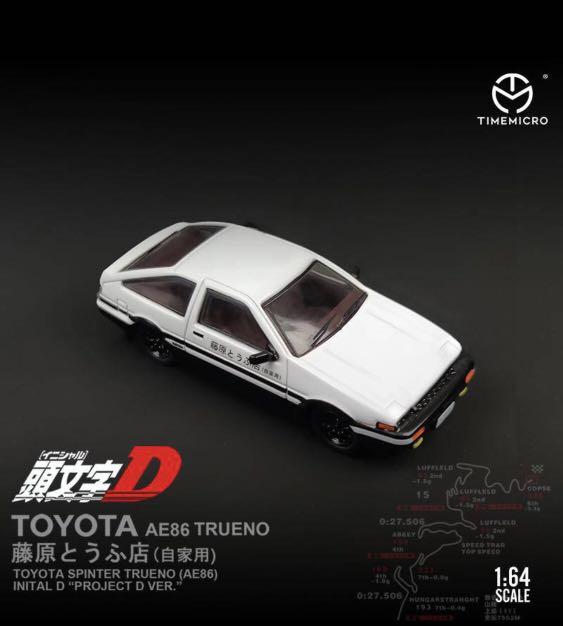 TimeMicro 1:64 Initial D Diecast car models, Hobbies & Toys, Toys ...