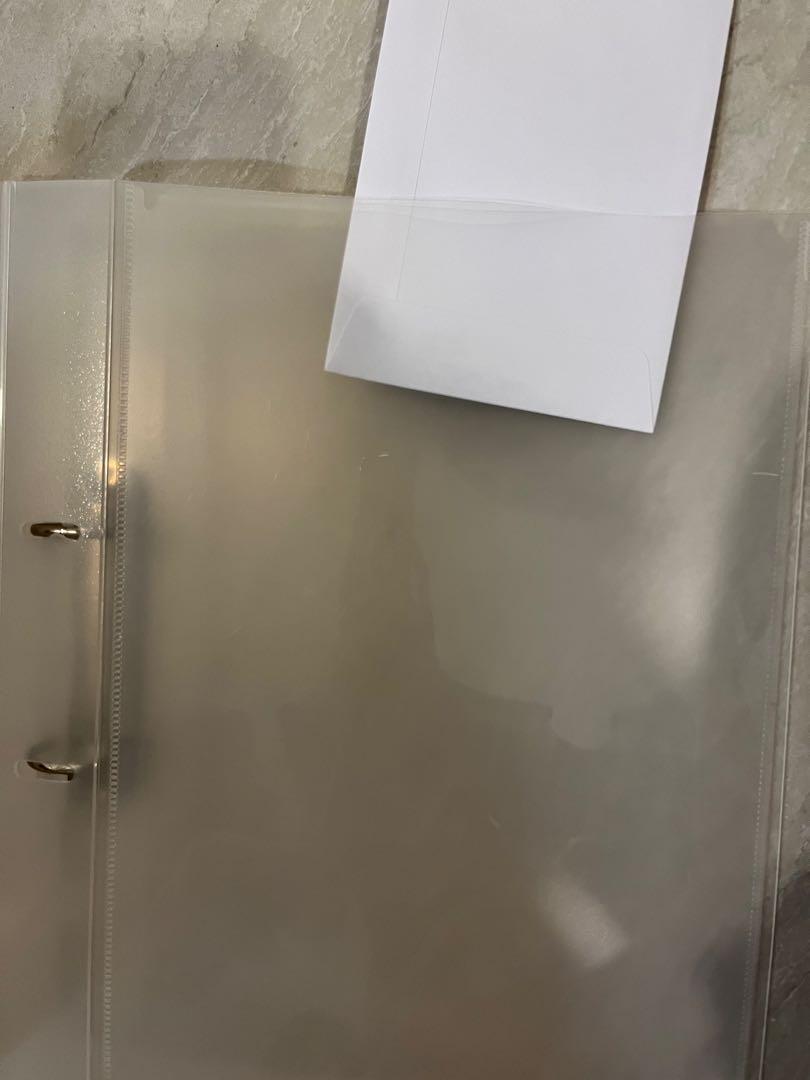 Transparent clear ring folder, Hobbies & Toys, Stationery & Craft ...