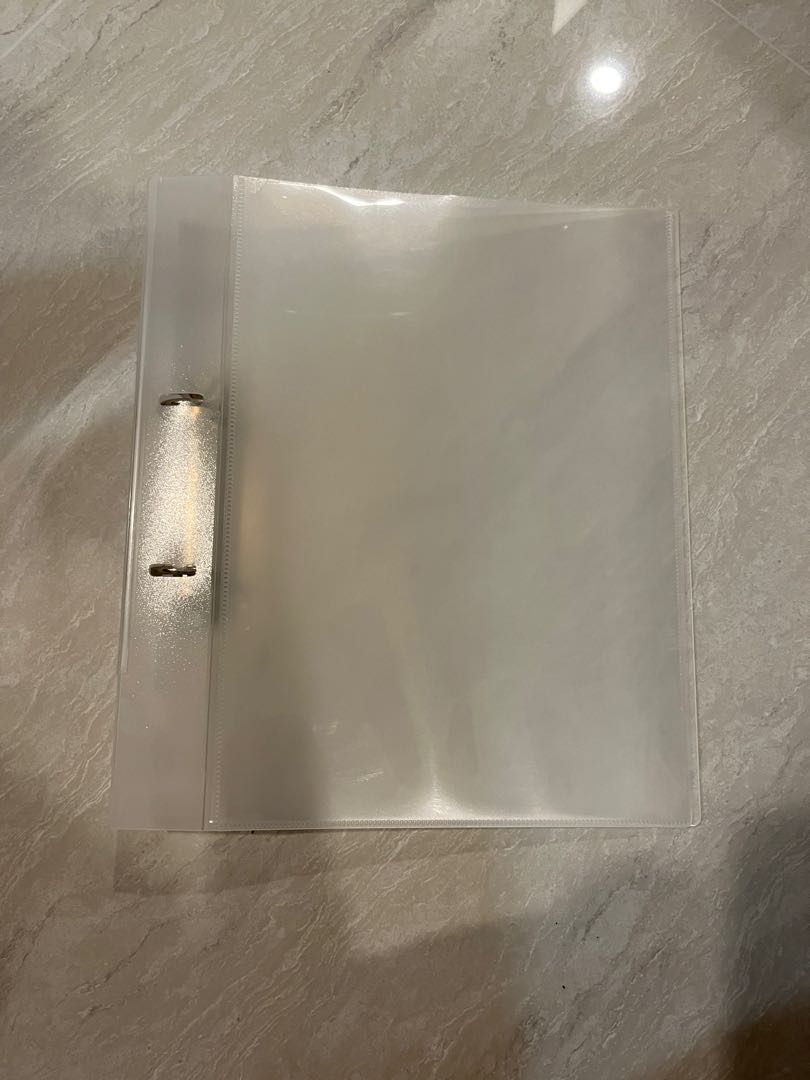 Transparent clear ring folder, Hobbies & Toys, Stationery & Craft ...