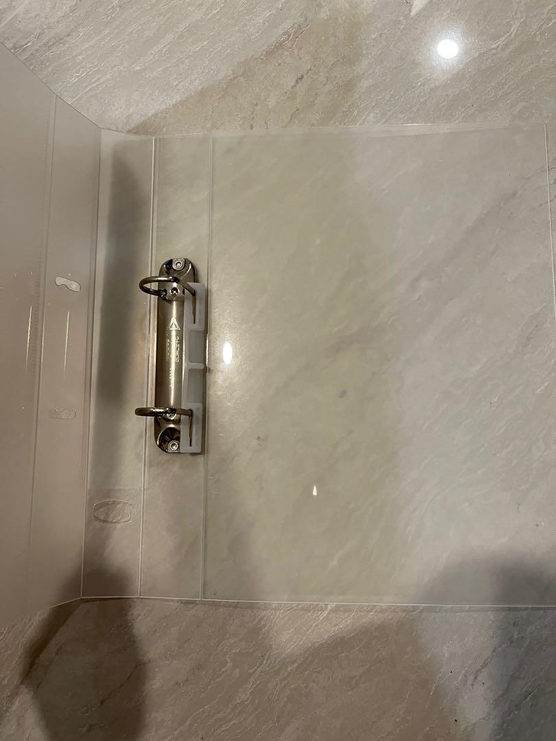 Transparent clear ring folder, Hobbies & Toys, Stationery & Craft ...