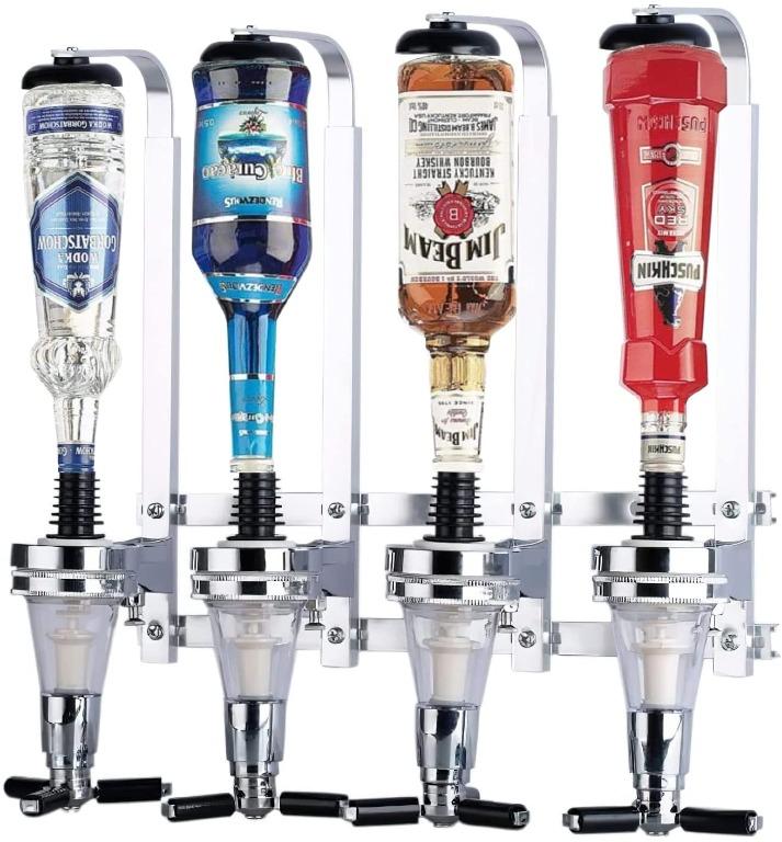 (used)Bottle Stand Bar, Optic Alcohol Liquor Dispenser Bar Caddy Wall ...