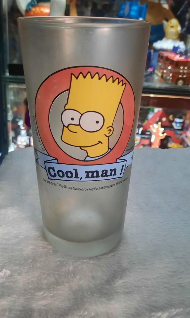 Vintage Bart Simpsons Glass, Hobbies & Toys, Memorabilia & Collectibles ...