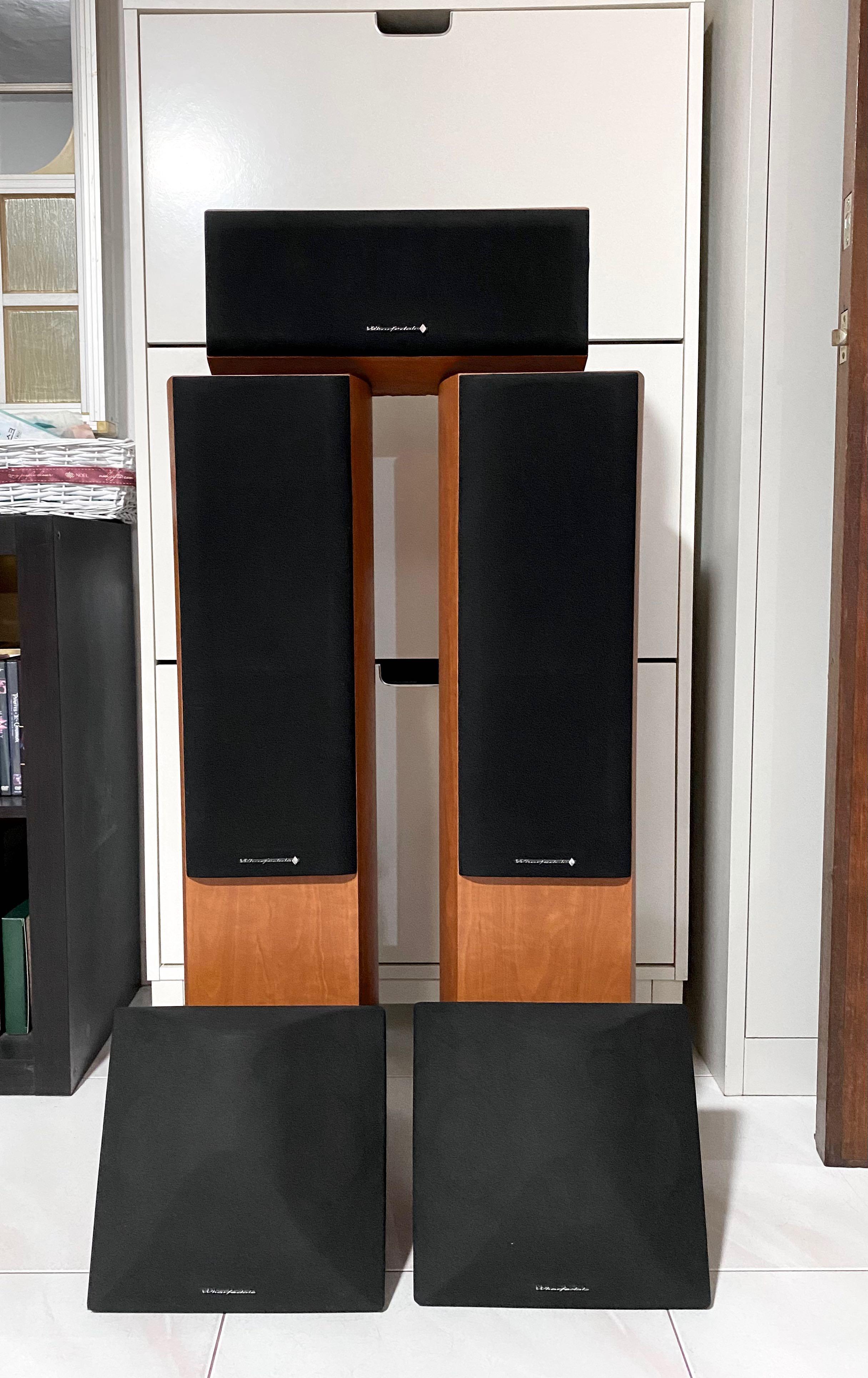 WHARFEDALE DIAMOND 9.5 FLOOR STANDING SPEAKERS + 9. CS CENTRE SPEAKER ...