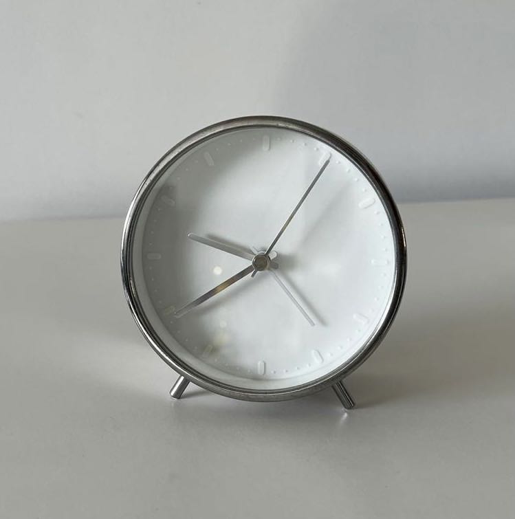 White Dial, table clock, Furniture & Home Living, Home Decor, Clocks on ...