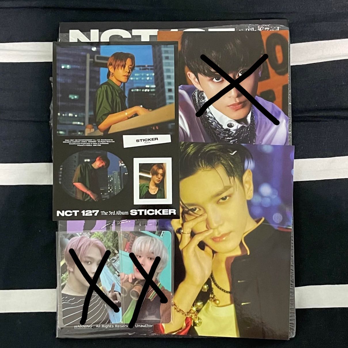 [WTT] nct 127 sticker pc photocards and inserts (doyoung/jaehyun ...