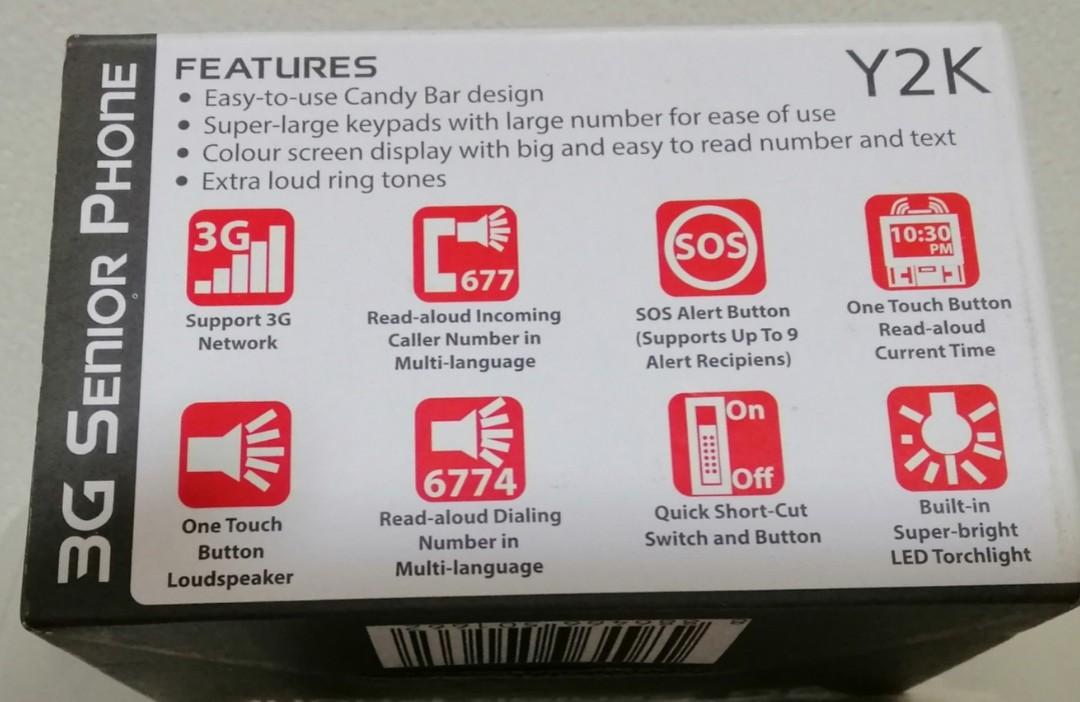 Y2K 3G Senior Phone, Mobile Phones & Gadgets, Mobile Phones, Android ...