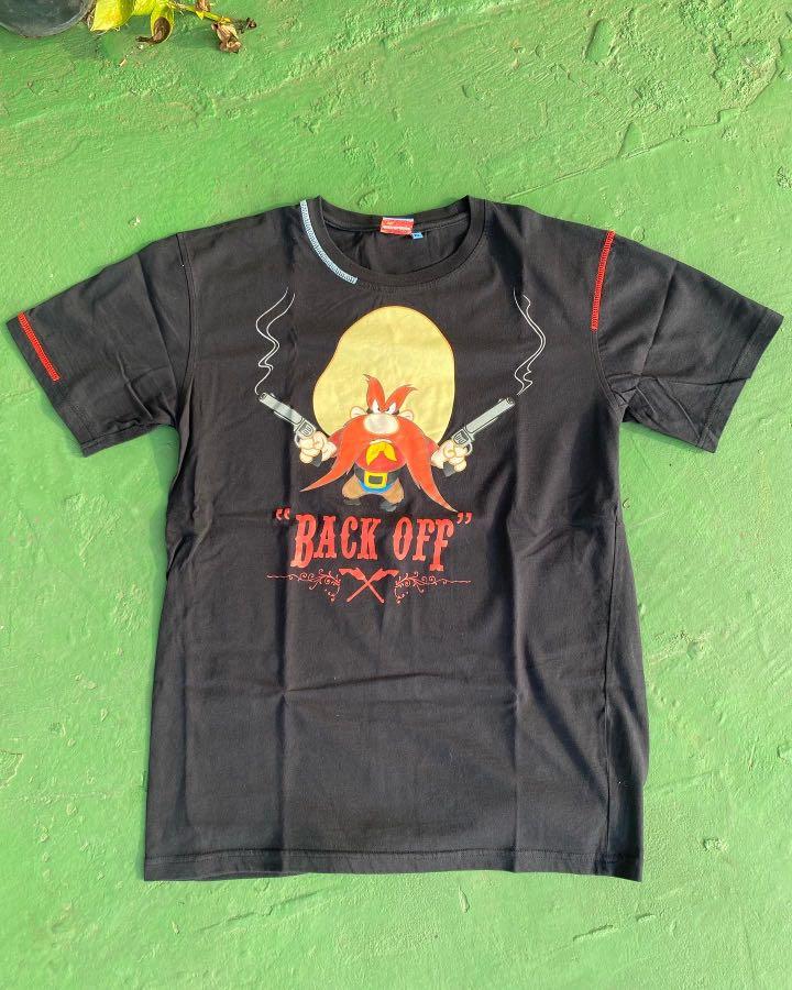 Yosemite Sam - Back Off, Fesyen Pria, Pakaian , Atasan di Carousell