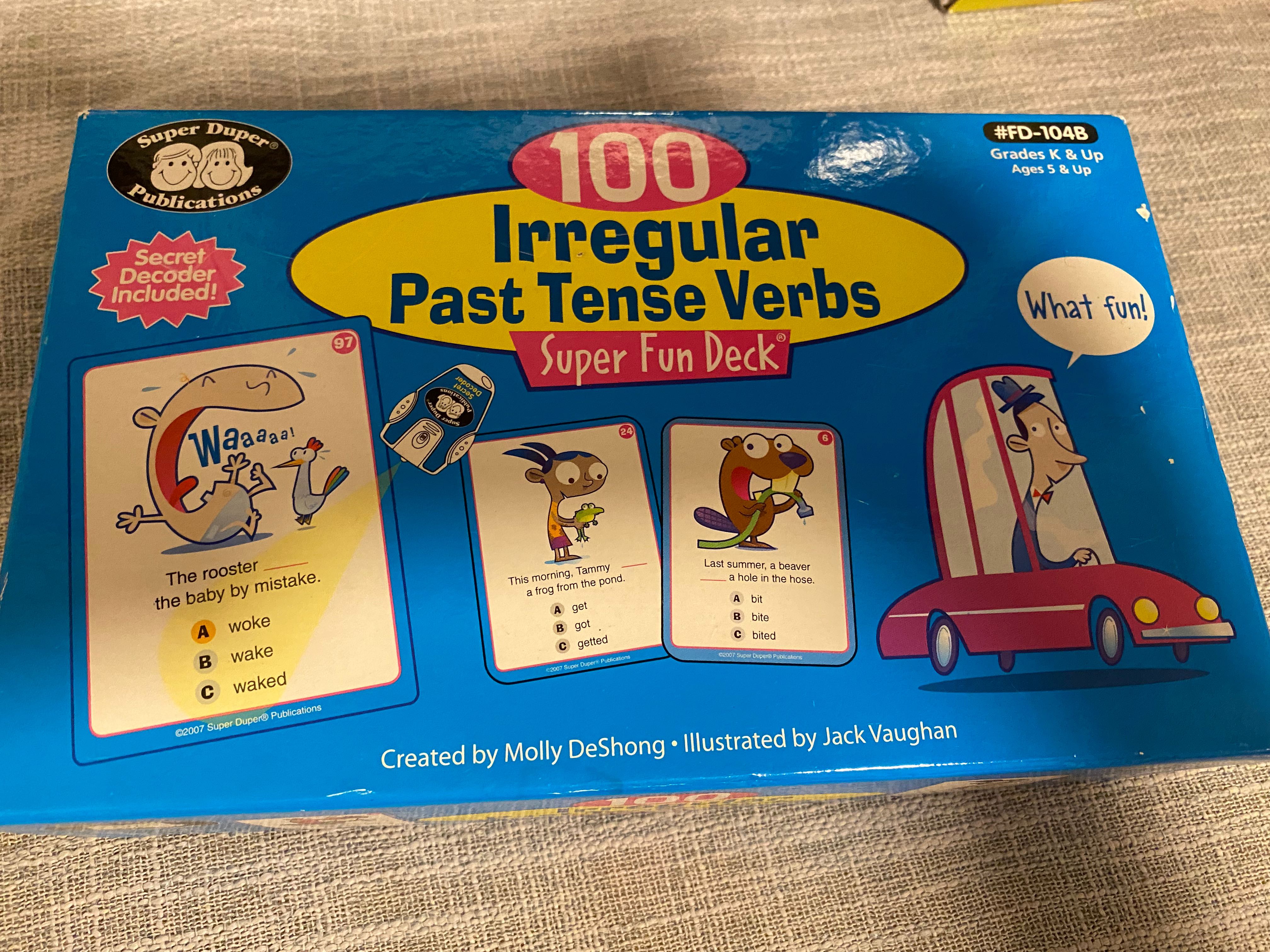 100 Irregular past tense verbs, 興趣及遊戲, 玩具 & 遊戲類 - Carousell