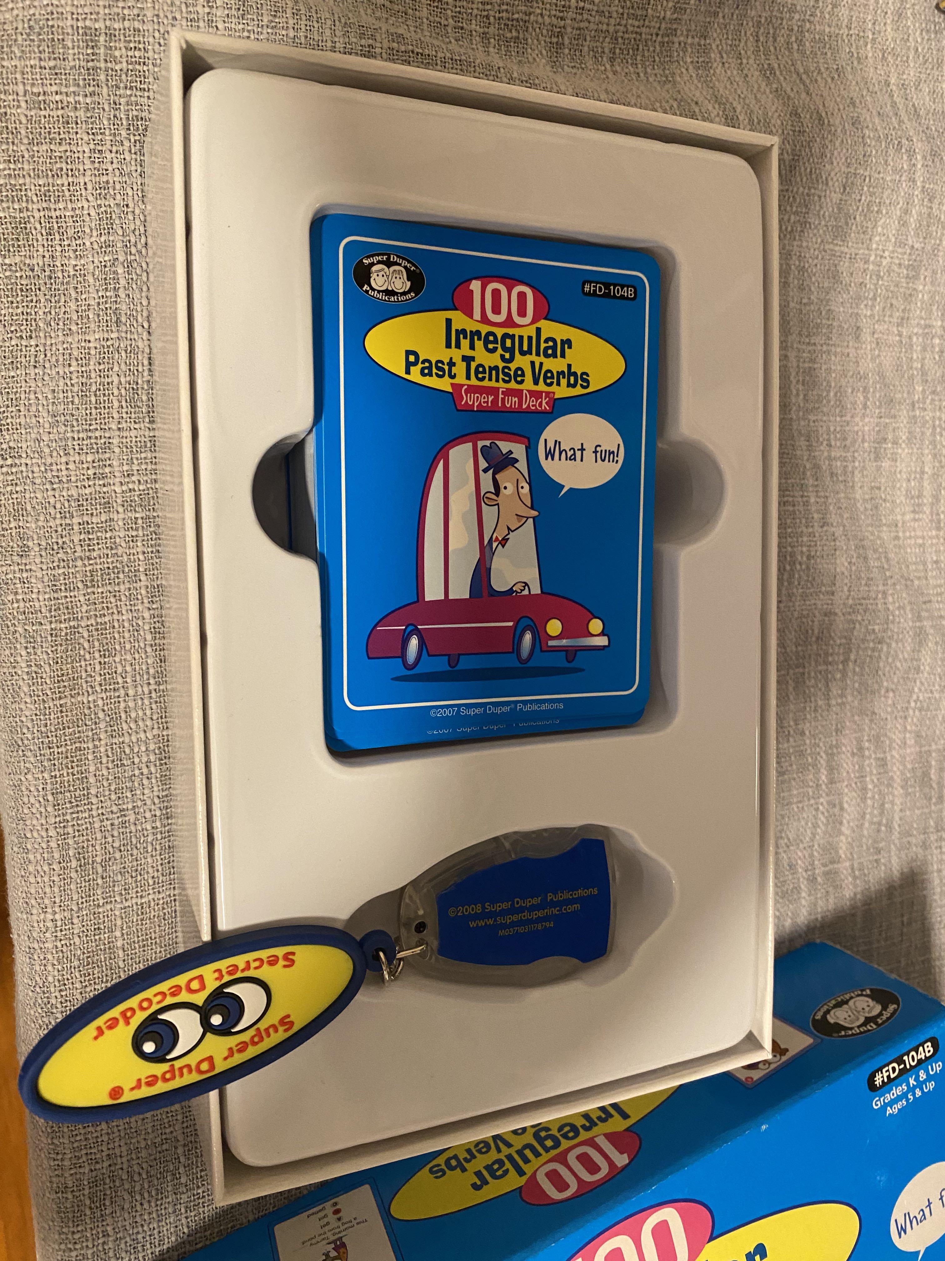 100 Irregular past tense verbs, 興趣及遊戲, 玩具 & 遊戲類 - Carousell