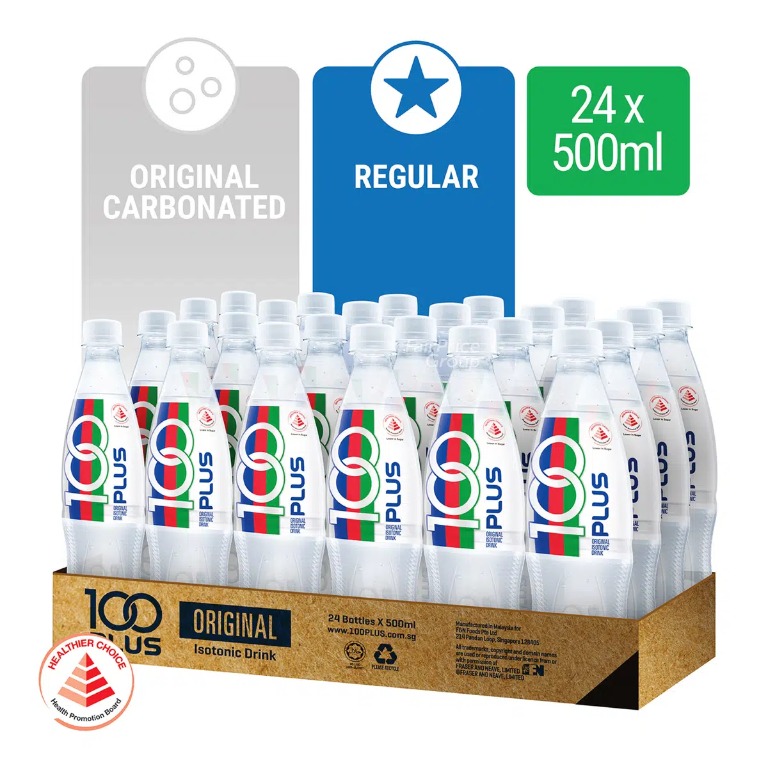 100 Plus Isotonic Bottle Drink - Original (24 x 500ml CTN), Food ...