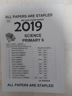 2019 Primary 5 Science Exam Papers, Hobbies & Toys, Books & Magazines ...