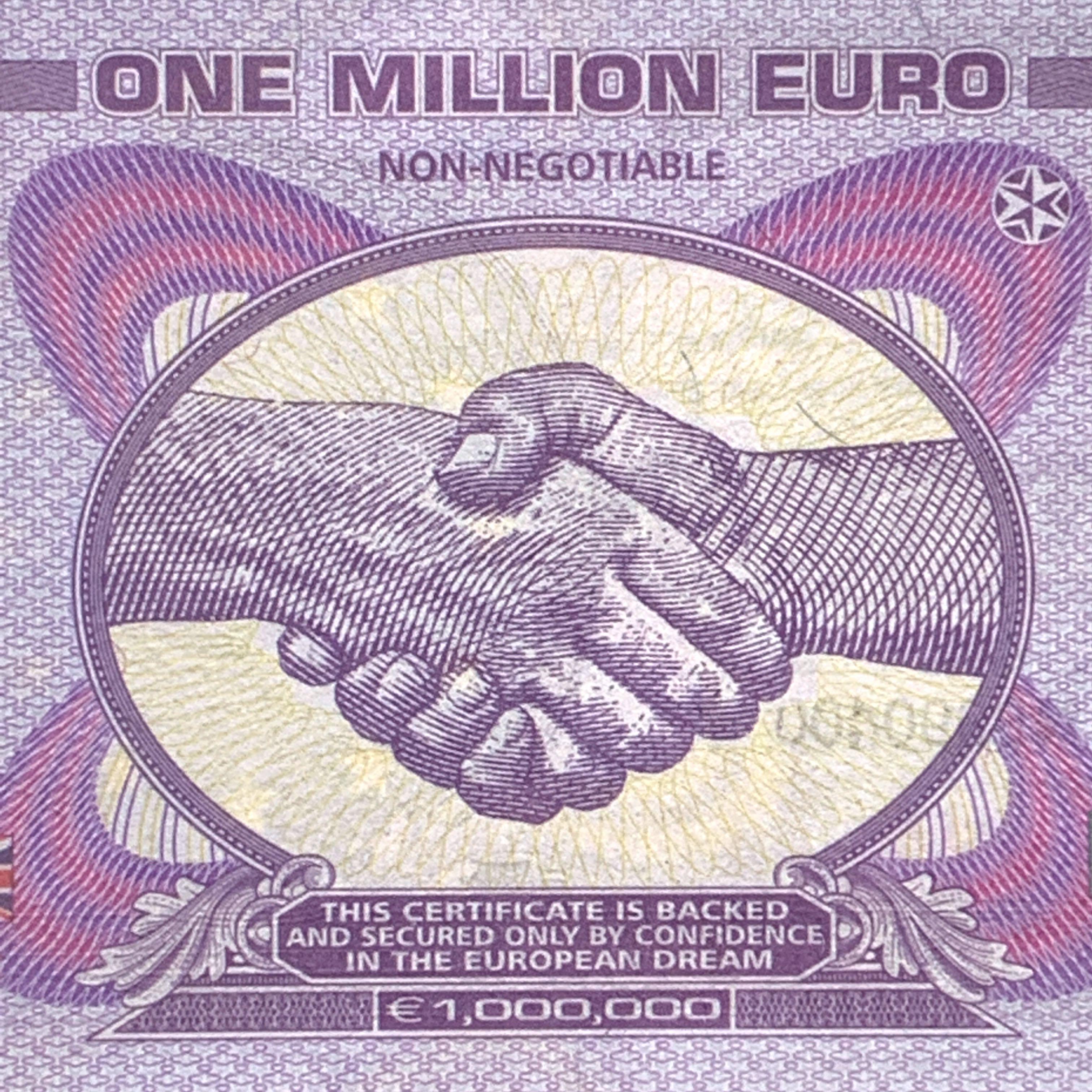 [测试钞] 1000000 百万欧元钞 ONE Million EURO Fantasy Note, Hobbies & Toys ...