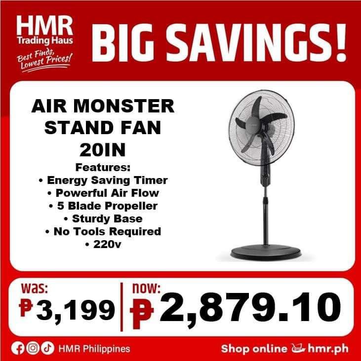 AIR MONSTER STAND FAN 20IN, Furniture & Home Living, Lighting & Fans ...