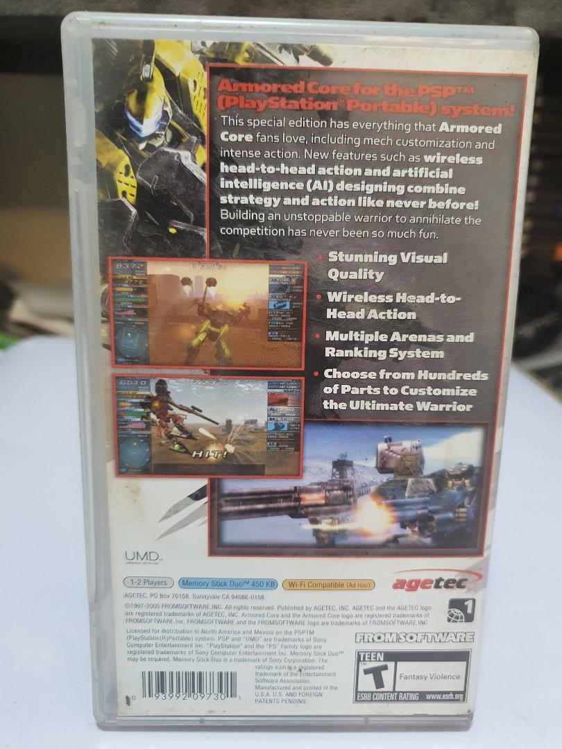 Armored Core Formula Front PSP (Sony Playstation Portable), Video ...
