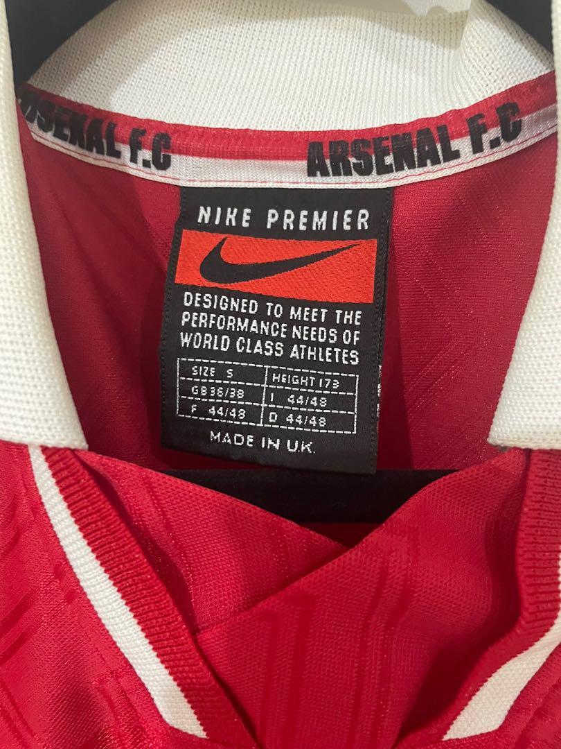 Arsenal Vintage Retro Nike 96-97 Home Kit, Men's Fashion, Tops & Sets ...