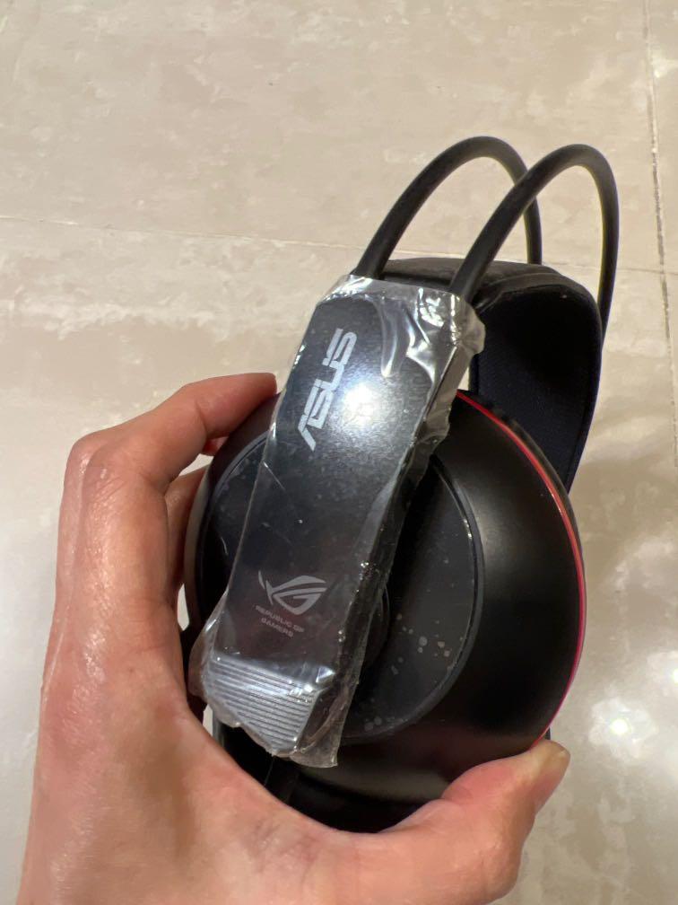 ASUS republic of gamers Headphone headset 遊戲 打機 耳機, 音響器材, 頭戴式/罩耳式耳機 ...