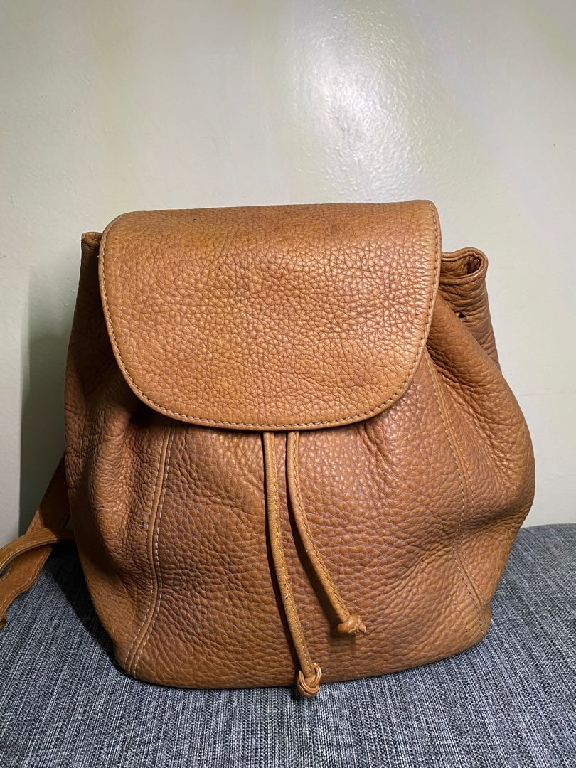 AUTHENTIC COach brown leather backpack, Women's Fashion, Bags & Wallets ...