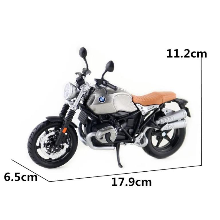 BMW Latte BMW R Nine T Scrambler Motorcycle Diecast Model [scale:1/12 ...