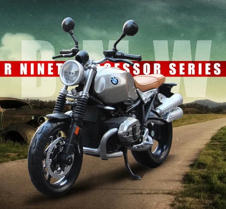 BMW Latte BMW R Nine T Scrambler Motorcycle Diecast Model [scale:1/12 ...