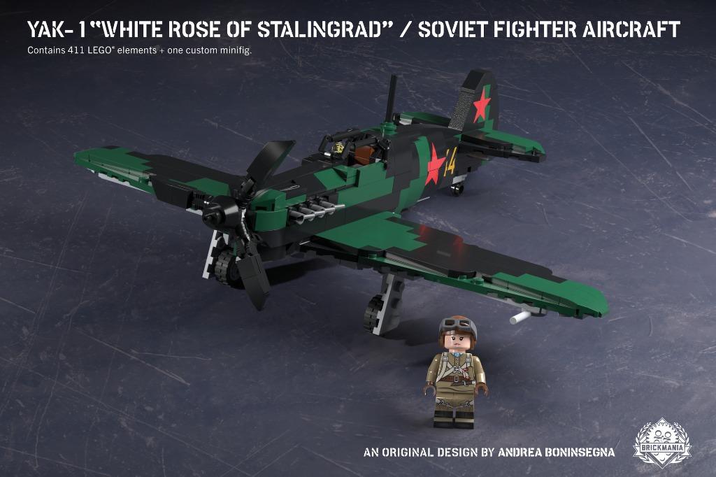Brickmania WW2 USSR Yak-1 LEGO MOC, 興趣及遊戲, 玩具 & 遊戲類 - Carousell