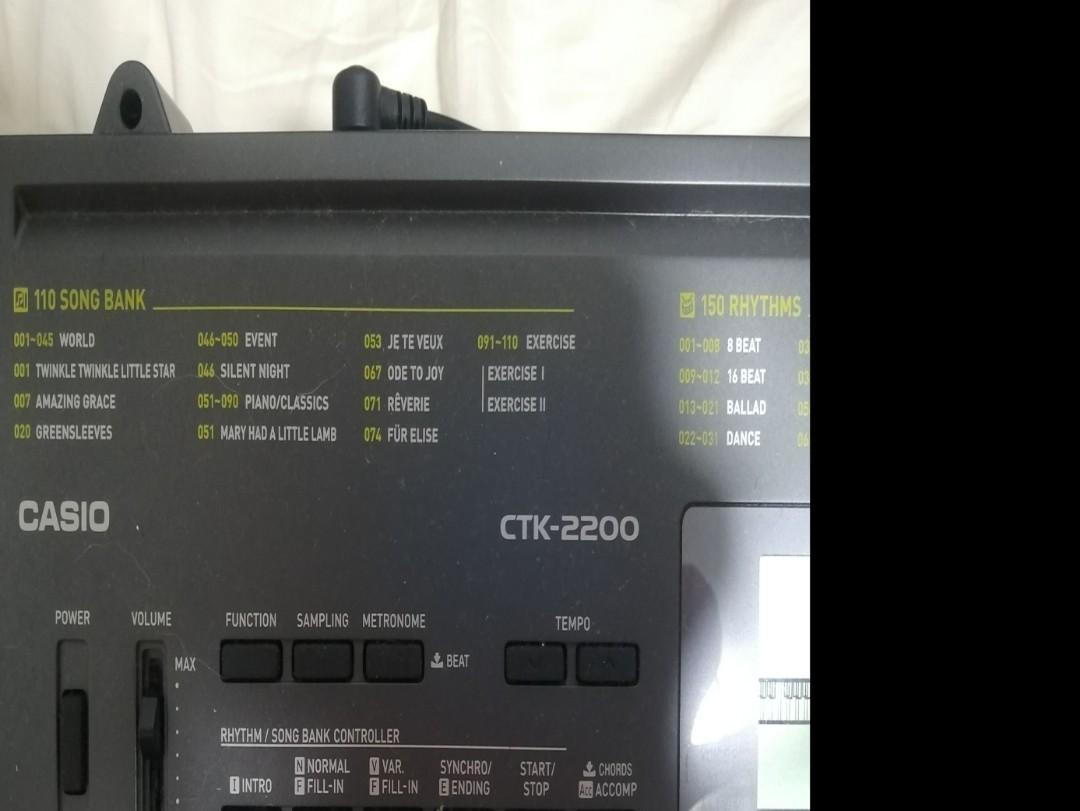 Casio piano keyboard CTK-2200, Hobbies & Toys, Music & Media, Musical ...