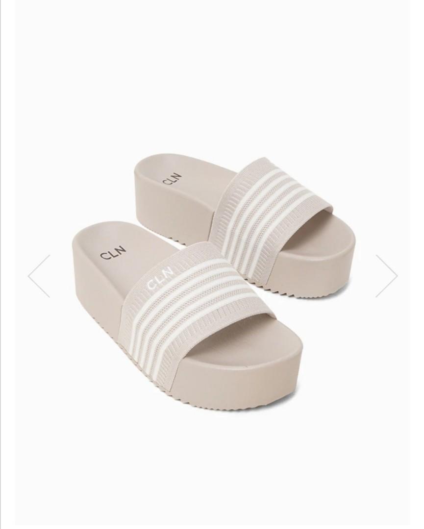 CLN Flatform wedge slide, Women's Fashion, Footwear, Slippers and ...