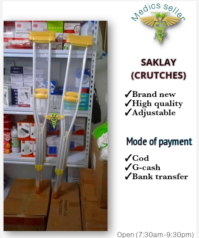 @Crutches (saklay) adjustable, Health & Nutrition, Medical Supplies ...