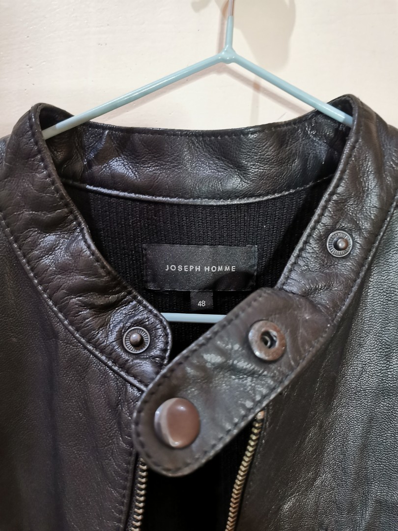 Designer Joseph Homme Leather Jacket, Men's Fashion, Coats, Jackets and ...