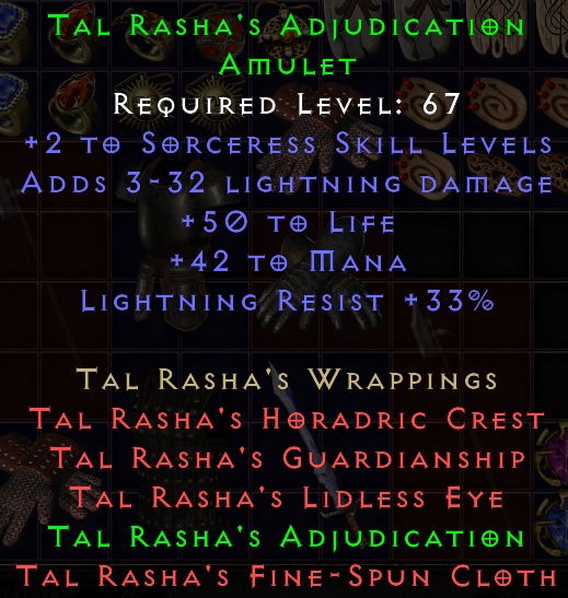 Diablo 2 Resurrected Ladder : Tal Rasha's Adjudication Amulet, Video ...