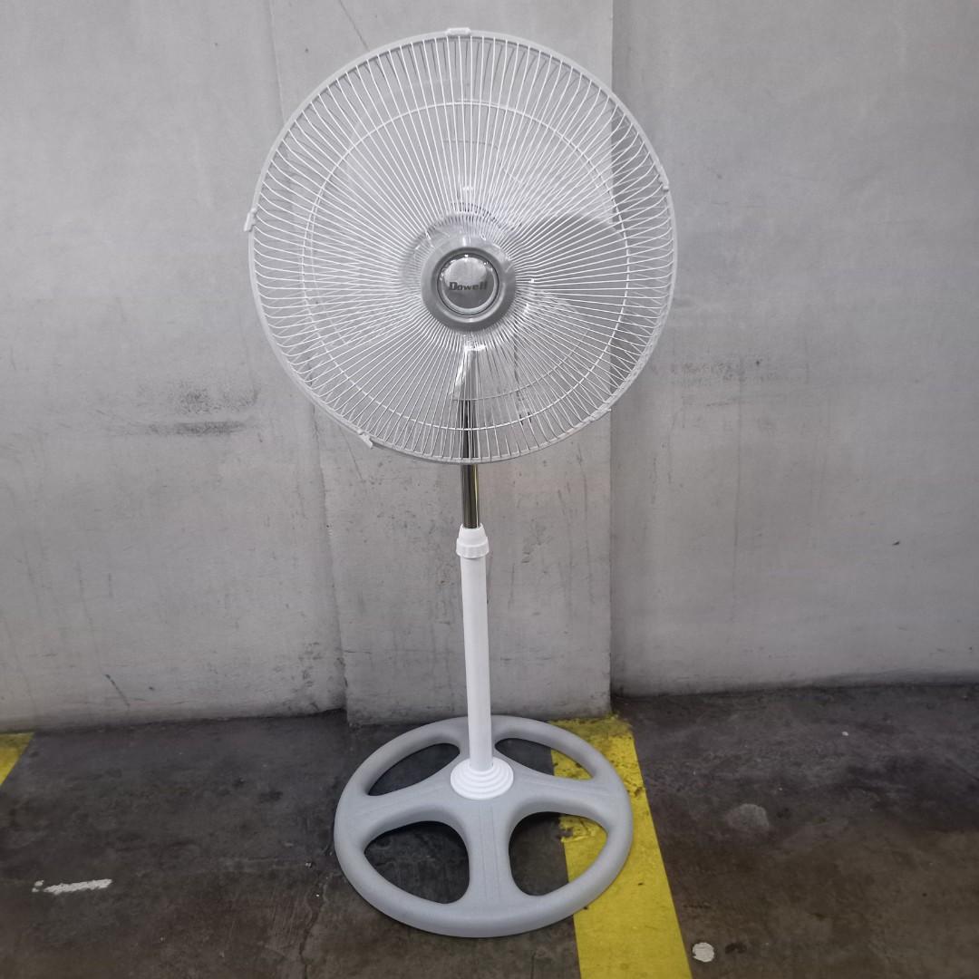 DOWELL 18" STAND Electric FAN white gray, Furniture & Home Living ...