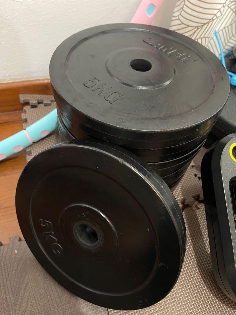 Dumbbell plates (5KG), Sports Equipment, Exercise & Fitness, Weights ...