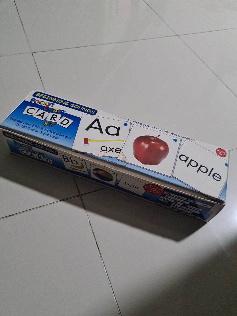 Educational pocket chart cards for learning beginning sounds and ...