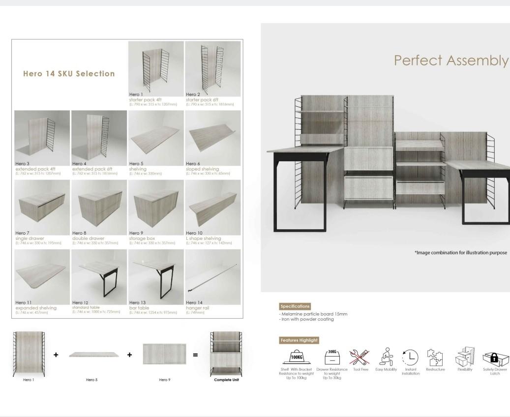Ezbo Hero Cabinet (Set) - Self Dismantle/assembly/collection ...